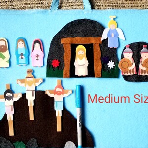Easter Resurrection Felt Story Large//easter Basket Stuffer//religious ...