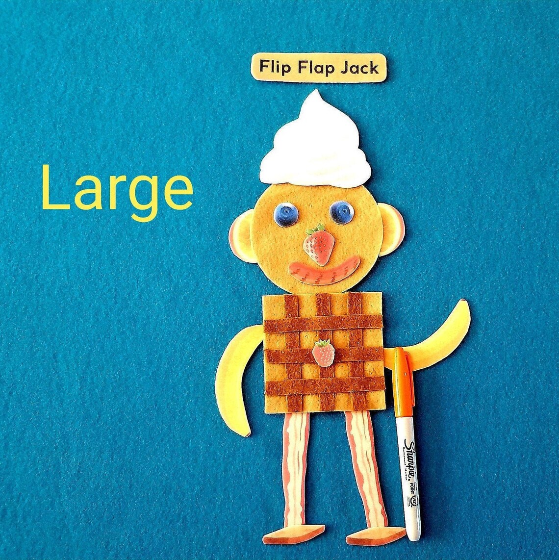 Flip Flap Jack Felt Board Story M. AND L.//food Felt - Etsy