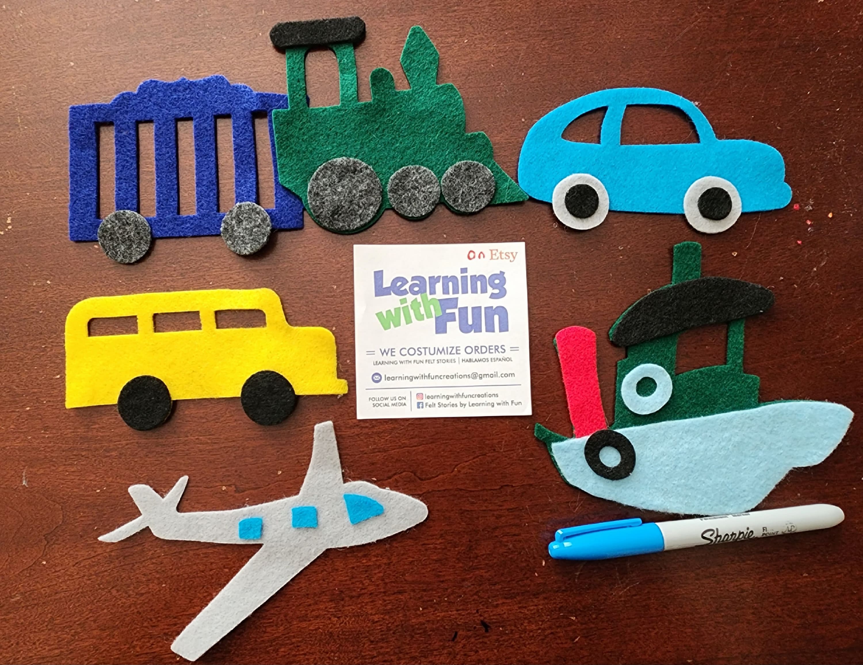 Transportation Felt Set//sea Land Ocean Flannel Board Set - Etsy