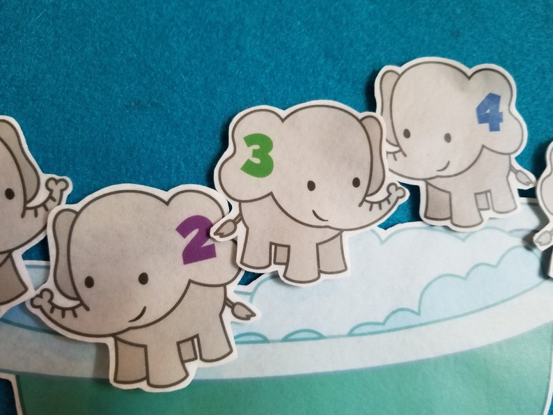 5 Elephants Bathtub//felt Board Stories// 5 Elephants Went Out to Play ...