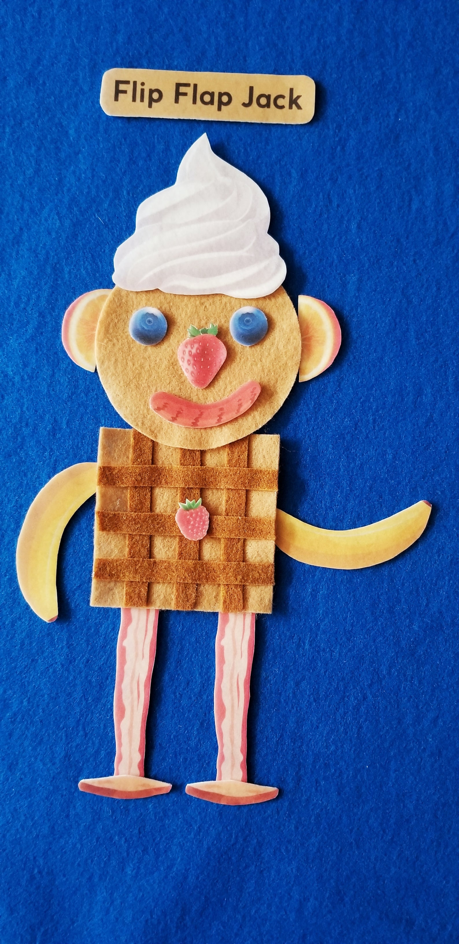 Flip Flap Jack Felt Board Story, M. AND L.//food Felt Story//kids Gift ...