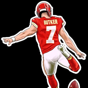 Harrison Butker Sticker! Original Artwork! KC Chiefs Kicker NFL - Etsy