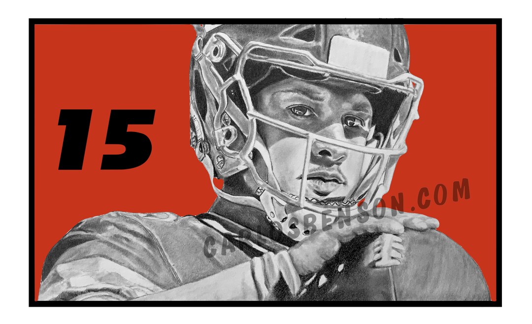 Patrick Mahomes Sticker! Original Artwork. KC Chiefs NFL - Etsy