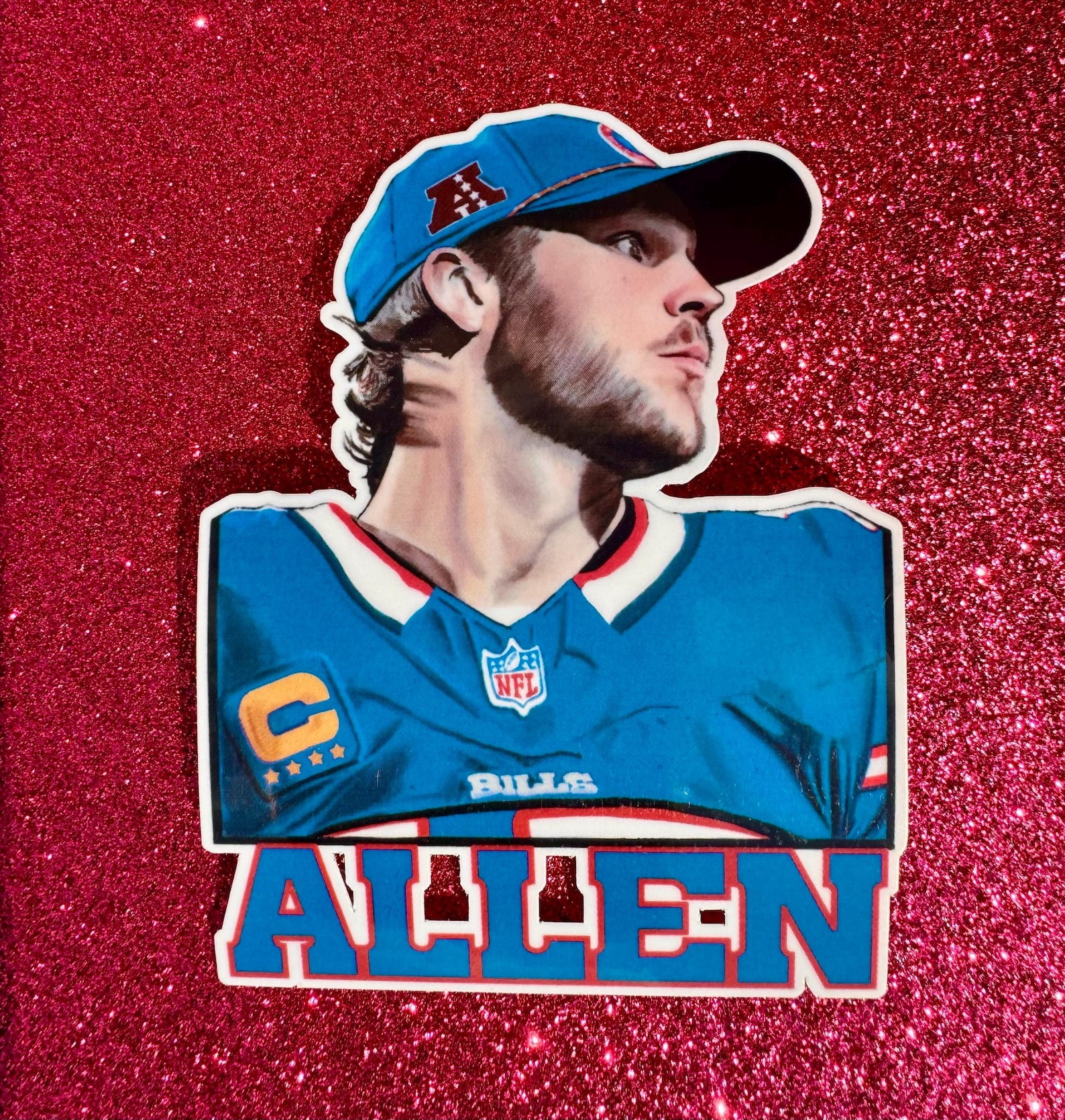 Josh Allen Sticker! 2 Versions. Original Artwork! QB Buffalo Bills NFL ...