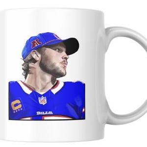 Josh Allen Sticker! 2 Versions. Original Artwork! QB Buffalo Bills NFL ...