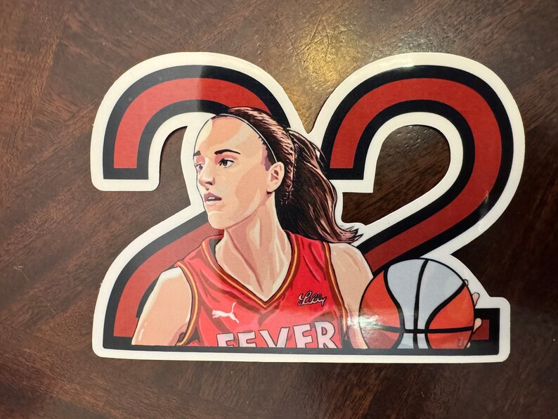 Caitlin Clark Die Cut Sticker! WNBA Star Original Drawing. 2 Versions ...