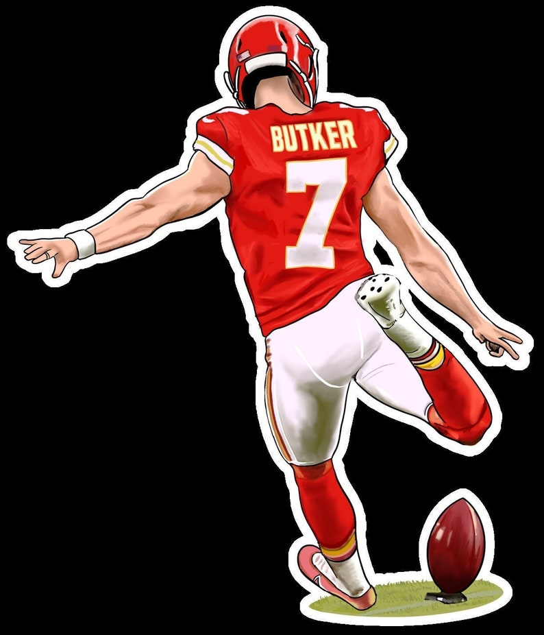 Harrison Butker Sticker! Original Artwork! KC Chiefs Kicker NFL - Etsy