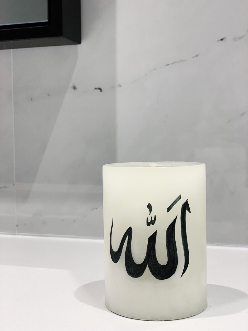 Small Arabic Calligraphy Candle - Etsy