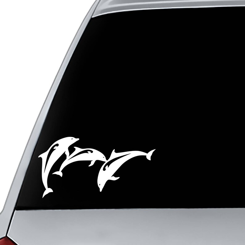 Dolphin Decal Dolphin Car Decal Dolphin Sticker Dolphins - Etsy