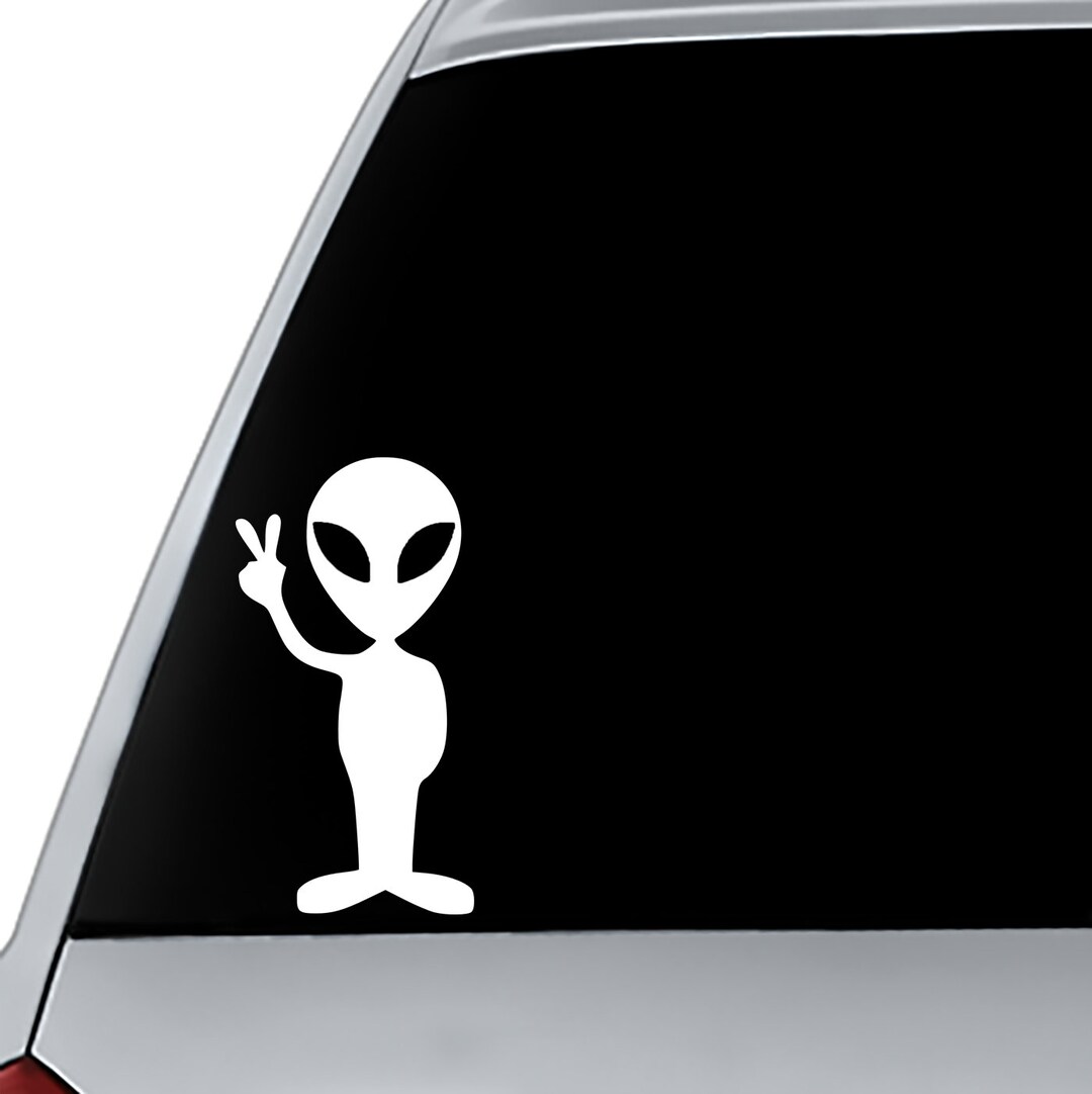 Computer Decal With Alien Alien Sticker for Laptop Car - Etsy Canada