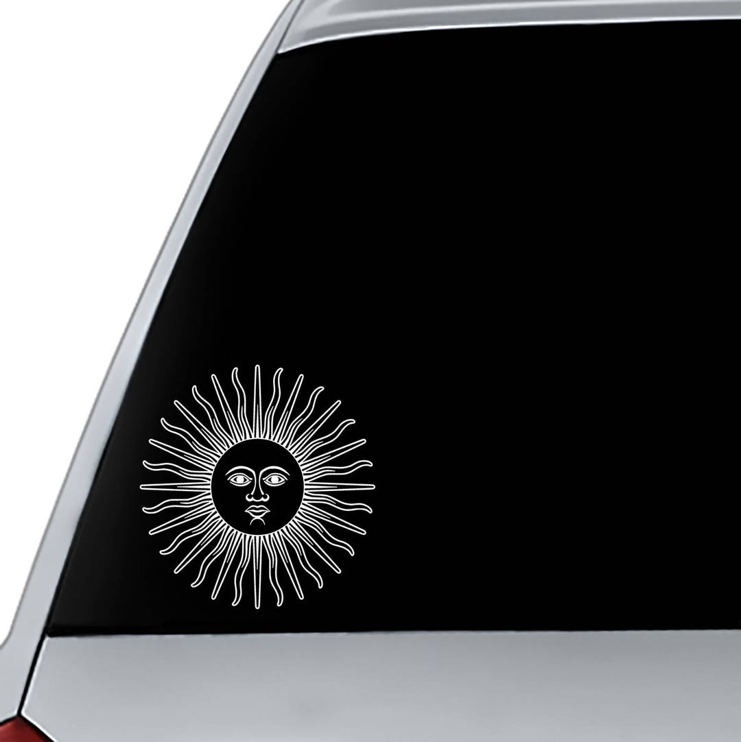 Car Decal Sun Laptop Decal Sun Phone Decal Sun Sun Decal for Mug ...