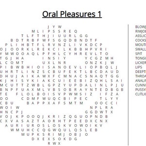 14 Page Megapack of Dirty Word Searches, Naughty Crossword Puzzles and ...