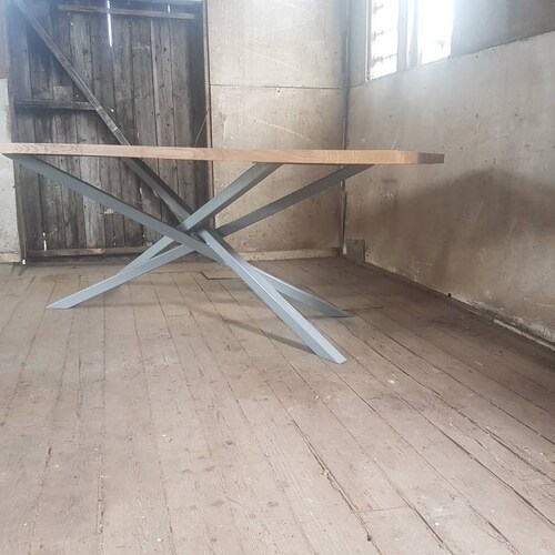 Solid Oak Dining Table - Etsy UK