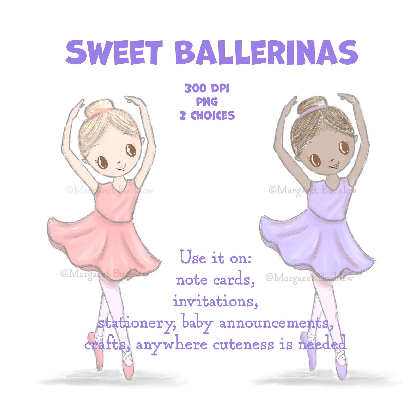 Ballerina Clipart, Cute Clipart, Ballet, Kids Clipart, Ballerina, Dance ...