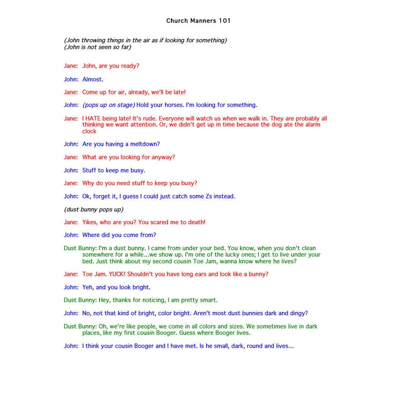 Christian Puppet Scripts, 7 Puppet Skits, Fully Editable .doc Files ...