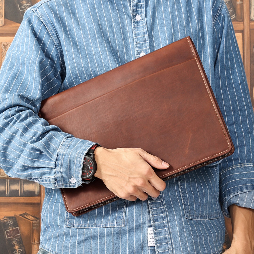 Personalized Leather 12.9 iPad Portfolio Tablet Protect Cover Custom ...