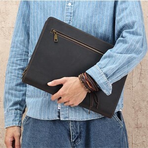 Personalized Leather 12.9 iPad Portfolio Tablet Protect Cover Custom ...