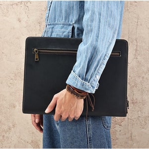 Personalized Leather 12.9 iPad Portfolio Tablet Protect Cover Custom ...