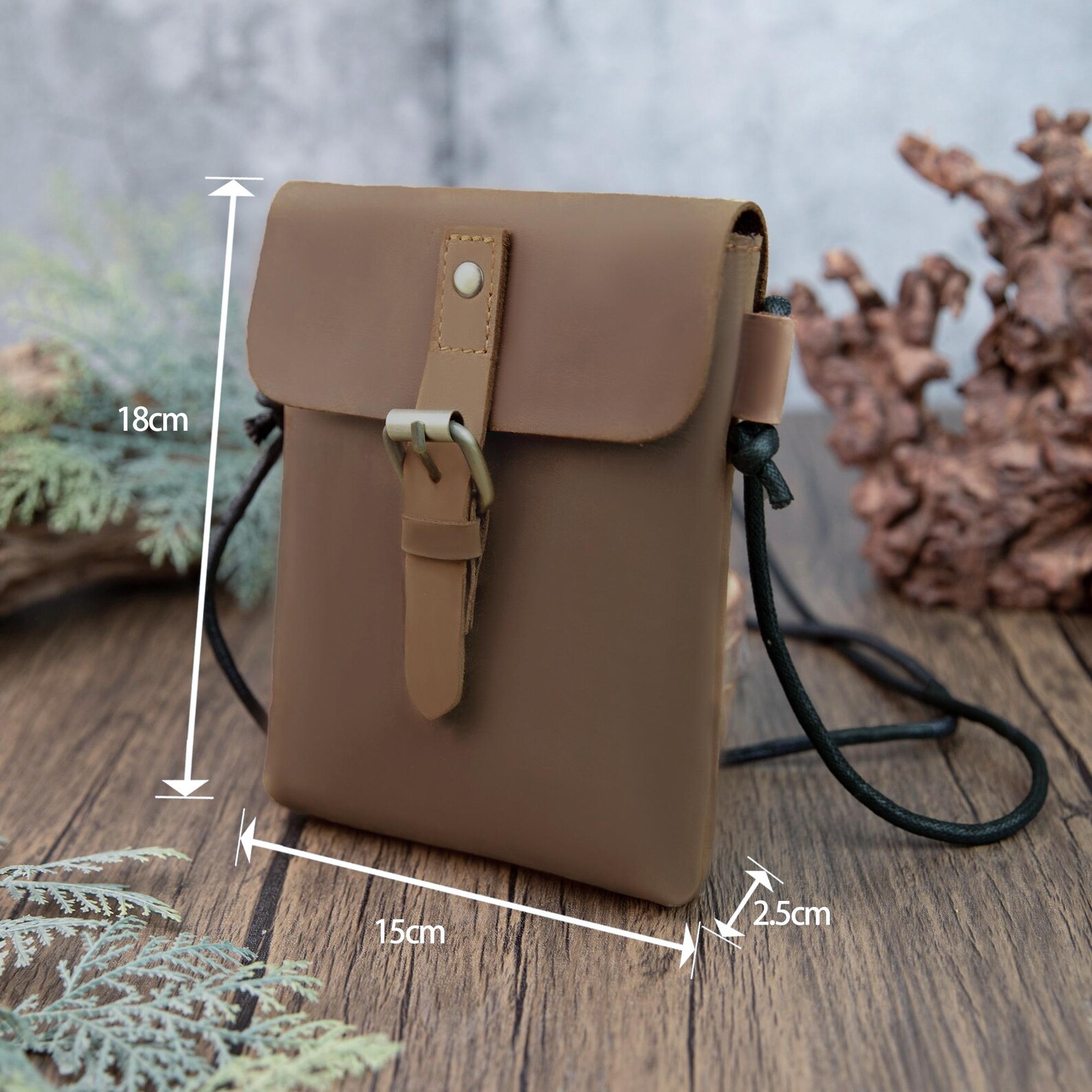 Custom Leather Crossbody Phone Bag: Unisex Travel Shoulder Pouch - Etsy