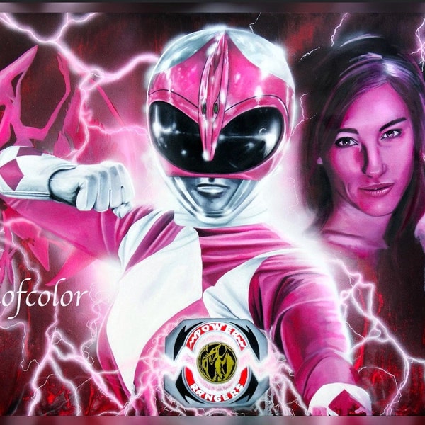 Pink Power Ranger - Etsy