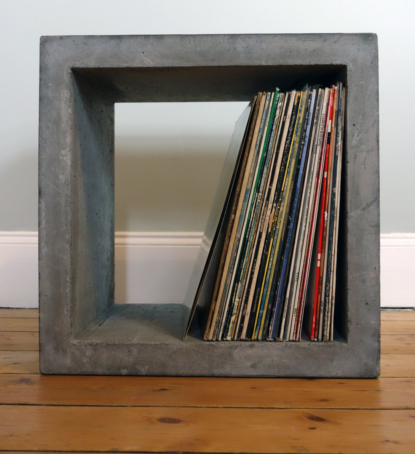 Solid Concrete Storage Cube for Lp Vinyl Record - Etsy Canada