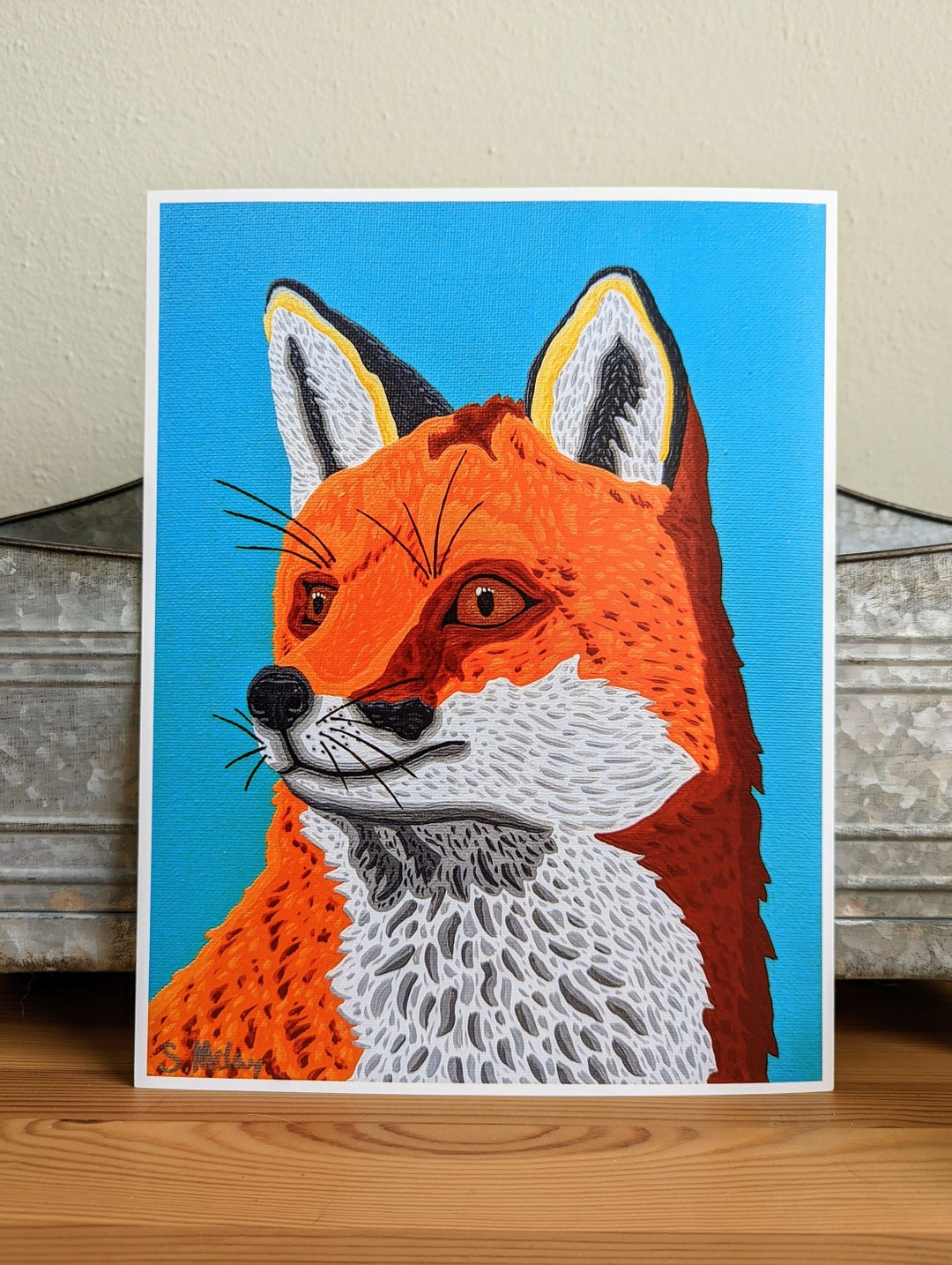 Red Fox Print - Etsy