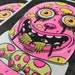 Mr. Blobby Risograph Blobby Horror Art Print A5 (148x210 Mm) - Etsy