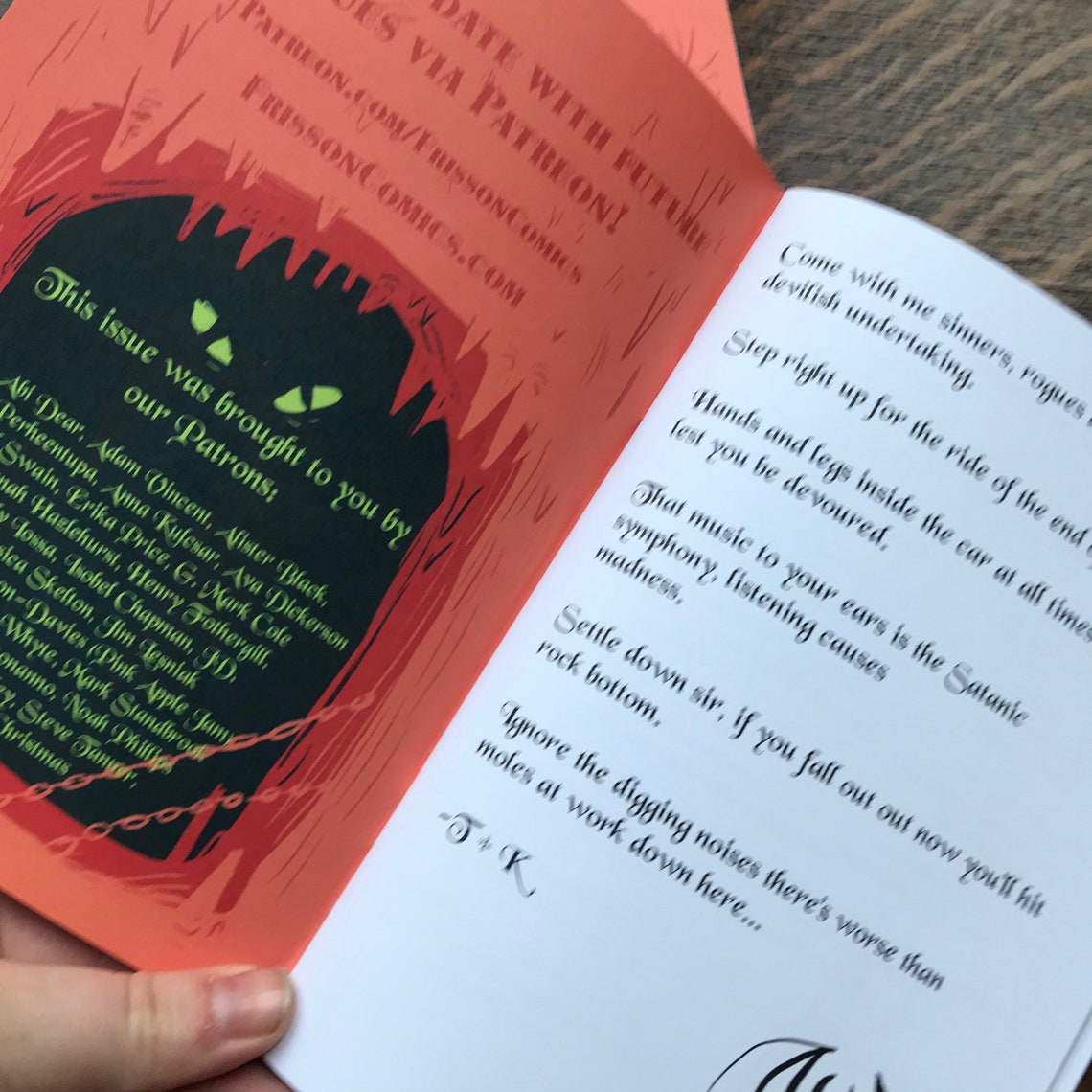 Knock Knock Horror Zine Inferno Edition. Horror Comic Art - Etsy