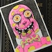 Mr. Blobby Risograph Blobby Horror Art Print A5 (148x210 Mm) - Etsy