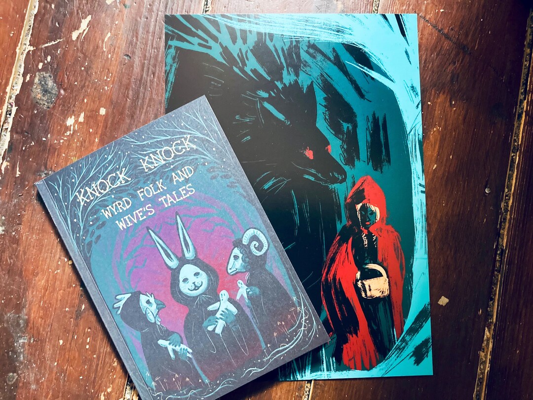 Knock Knock Folk Horror Zine and Print Set, Folklore Zine, Horror ...