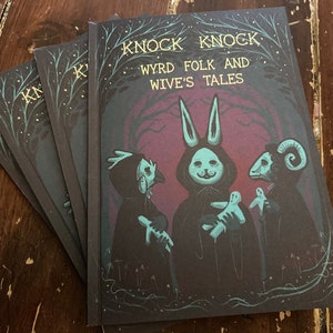Knock Knock Folk Horror Zine and Print Set, Folklore Zine, Horror ...