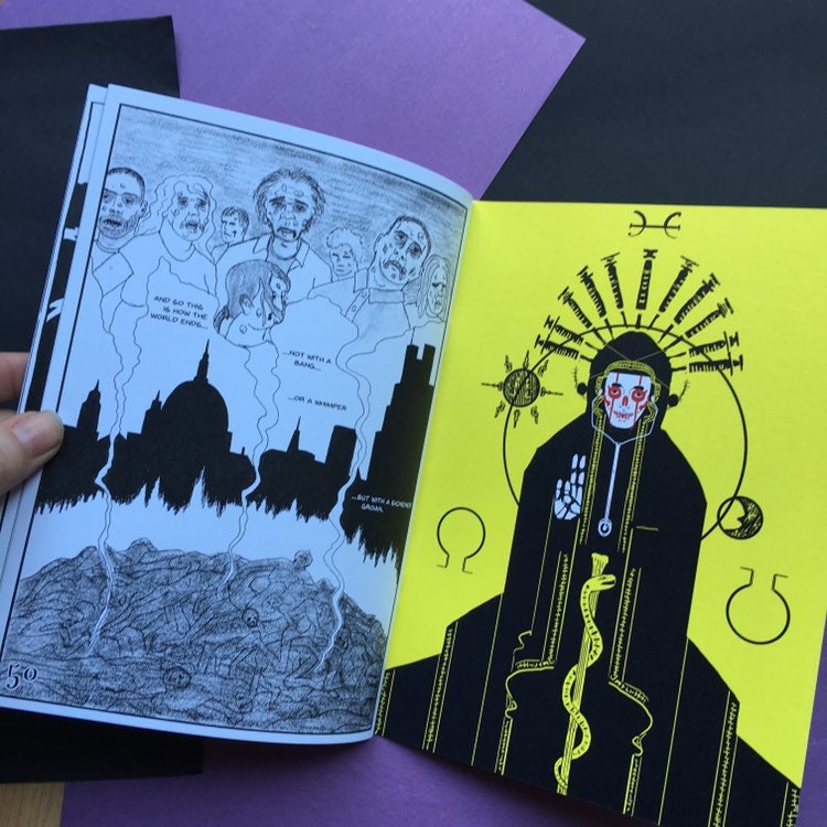 Knock Knock Horror Zine- Pestilence Edition. Horror Comic, Art Zine ...