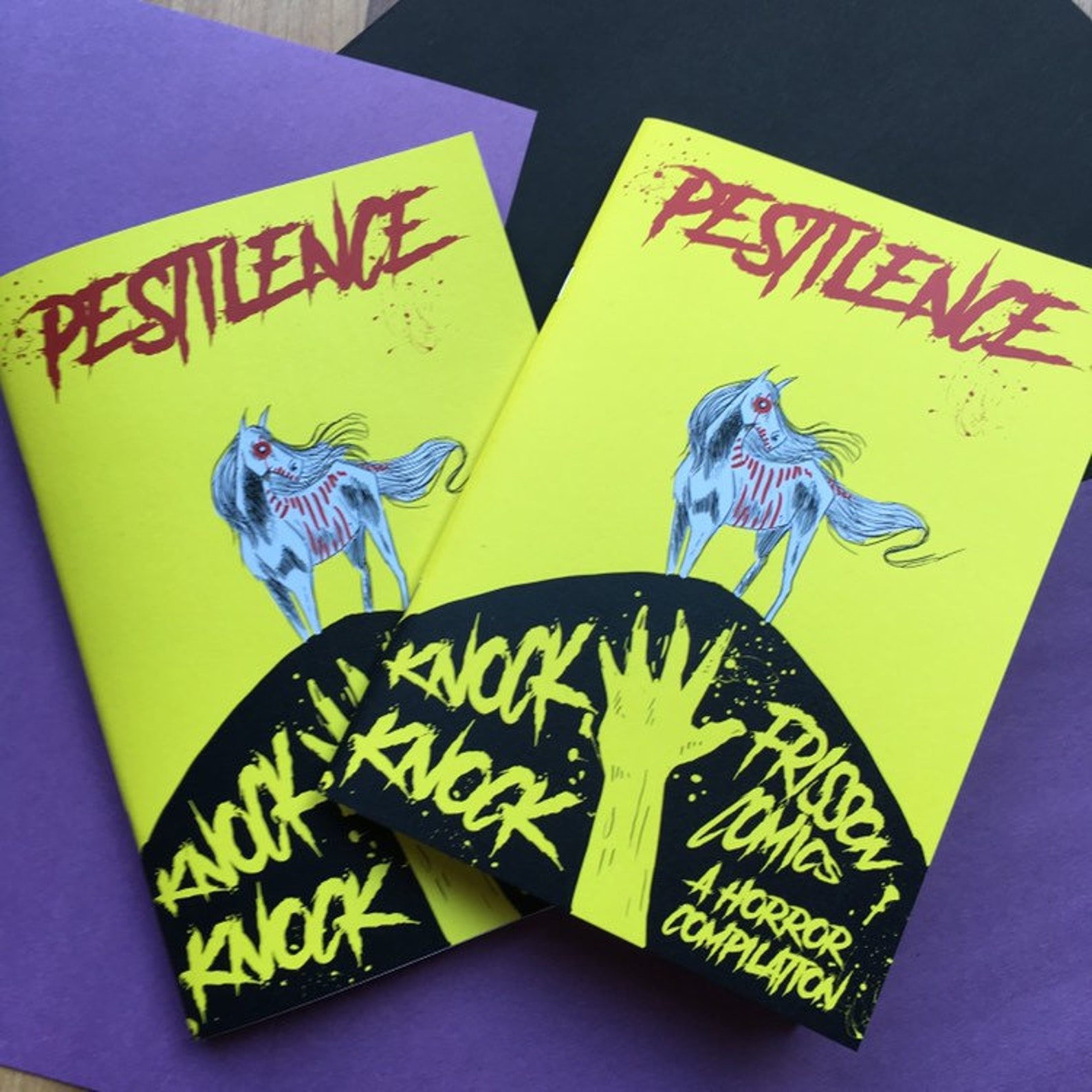 Knock Knock Horror Zine- Pestilence Edition. Horror Comic, Art Zine ...