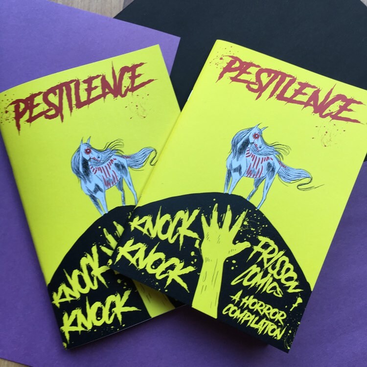 Knock Knock Horror Zine pestilence edition. Horror comic art | Etsy