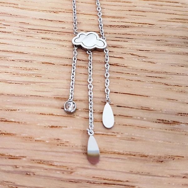 Rain Necklace - Etsy