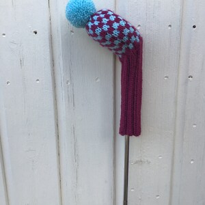 Set of 3 Claret & Blue Golf Club Covers / Golf Head Covers - Etsy
