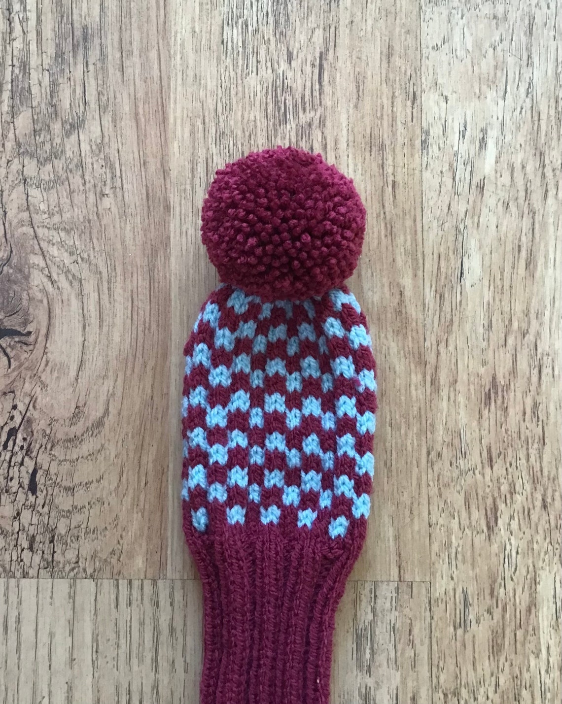 Set of 3 Claret & Blue Golf Club Covers / Golf Head Covers - Etsy