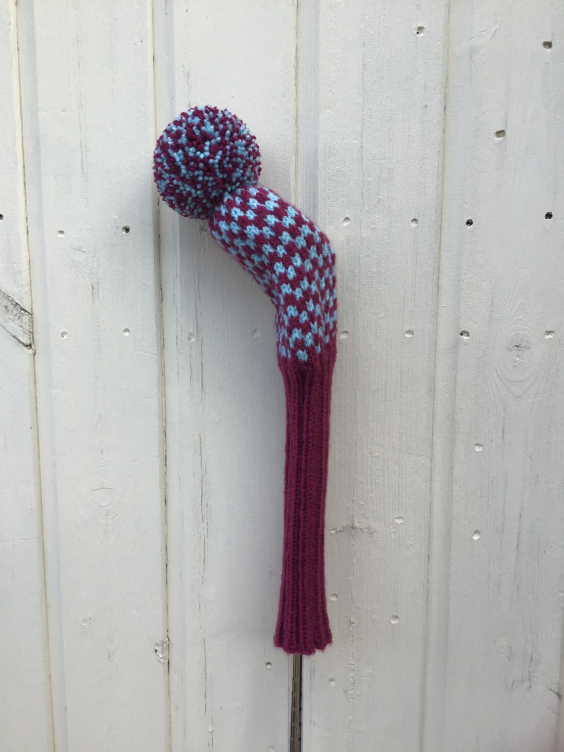 Set of 3 Claret & Blue Golf Club Covers / Golf Head Covers - Etsy