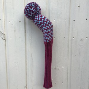 Set of 3 Claret & Blue Golf Club Covers / Golf Head Covers - Etsy
