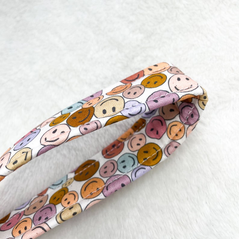 Retro Smiley Faces Key Fob Wristlet Fabric Key Holder - Etsy