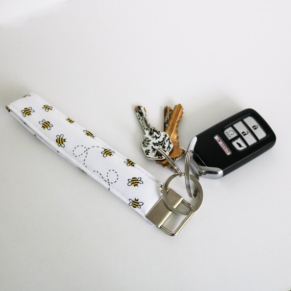 Bumblebee Key Fob Wristlet Key Holder Keychain Bees Car | Etsy