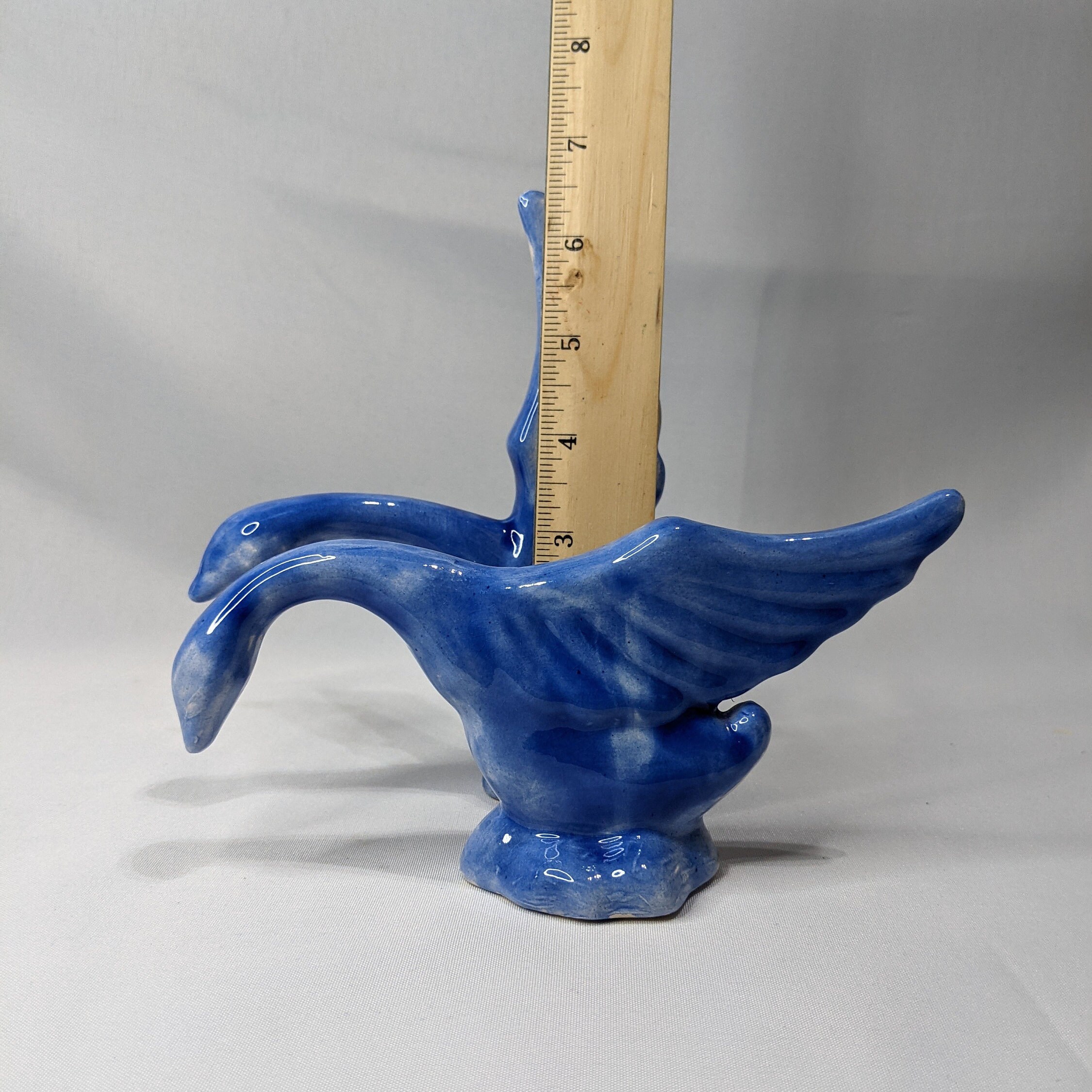 Vintage Blue Swan Figures Set of 2 | Etsy