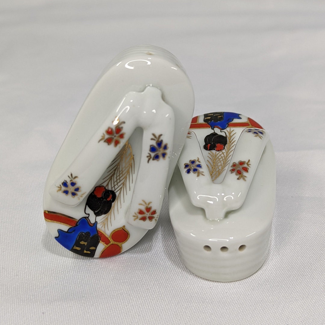 Vintage Japanese Okobo Shoes Salt & Pepper Shakers - Etsy
