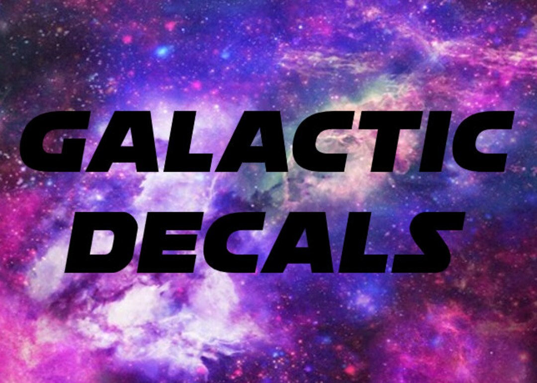 Galactic Themed Decals - Etsy