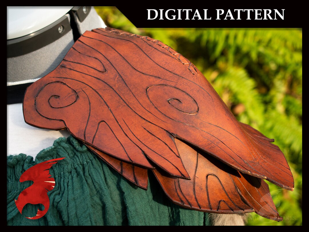 DIGITAL PATTERN: Druid Bark Pauldron - Etsy