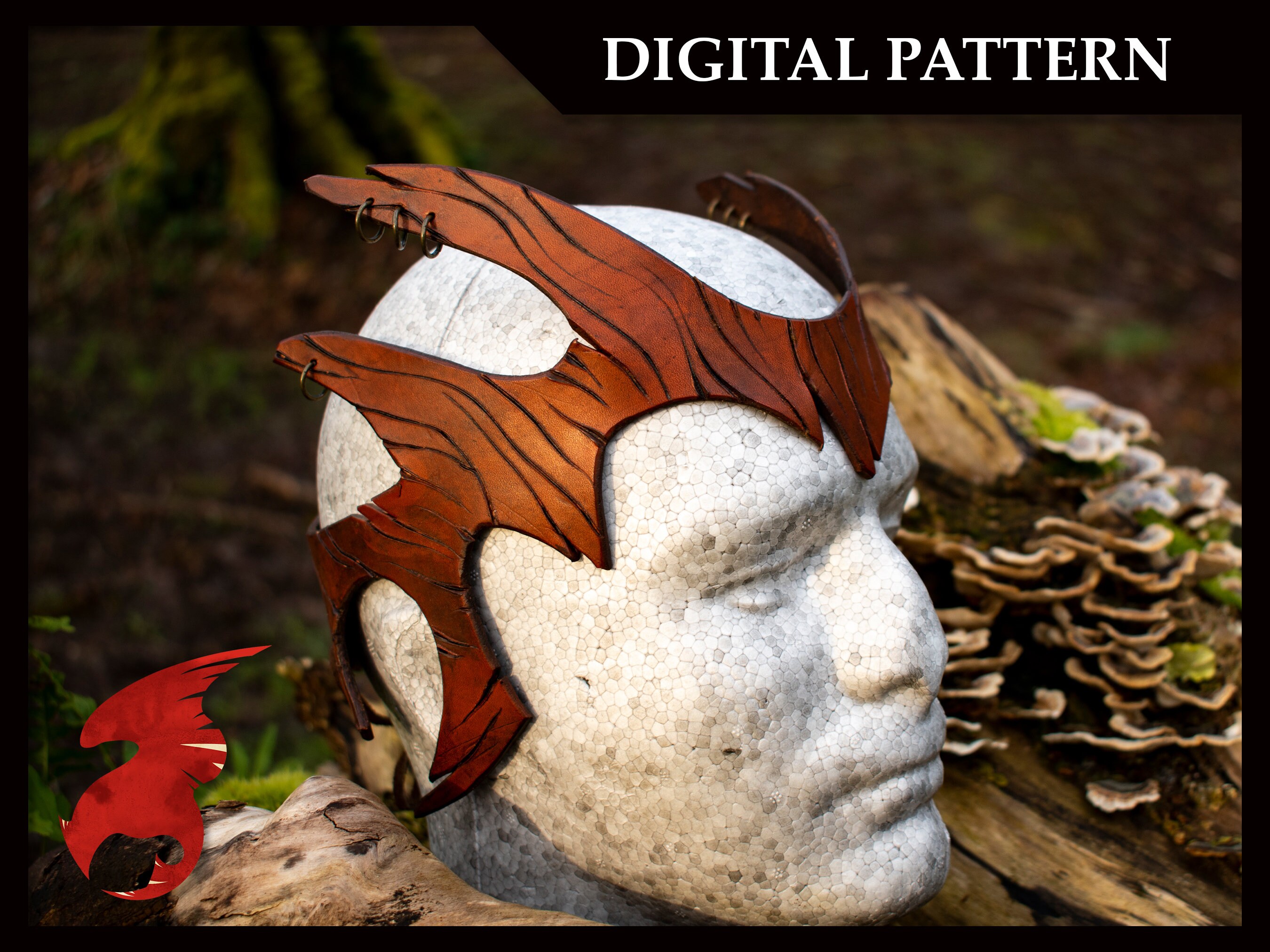 DIGITAL PATTERN: Druid Bark Crown | Etsy Singapore