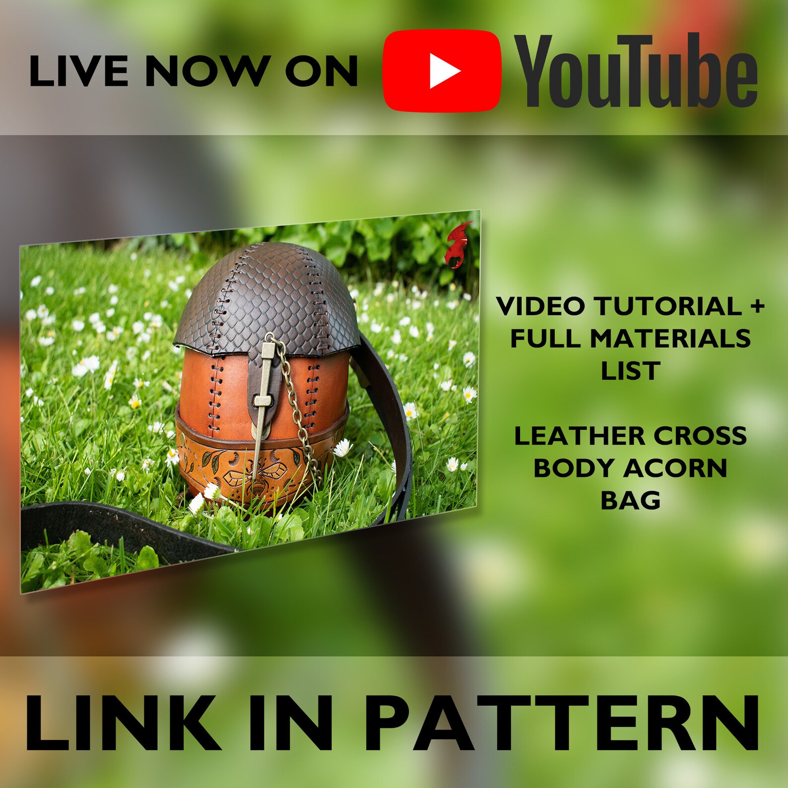 DIGITAL PATTERN: Leather Acorn Crossbody Bag - Etsy