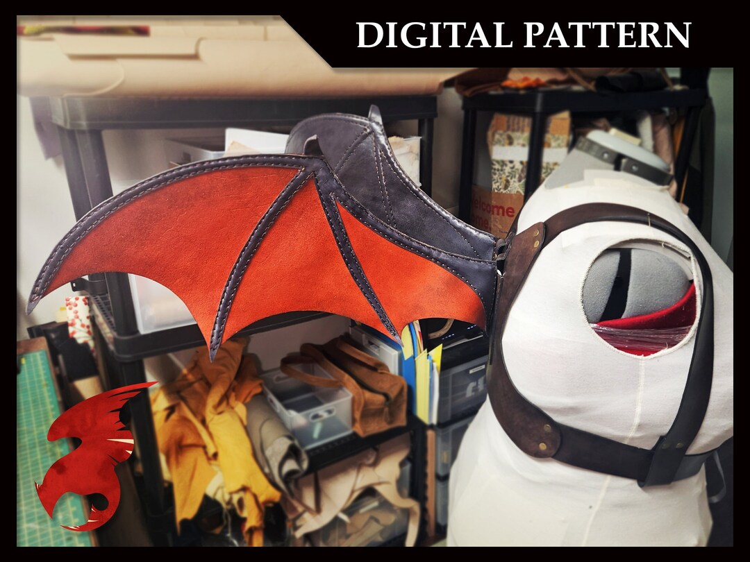 DIGITAL PATTERN: Leather Bat Wings Harness - Etsy