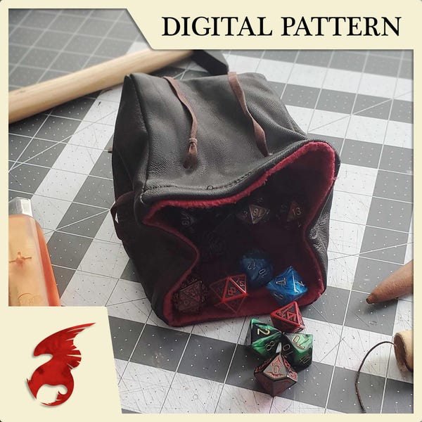 Leather Dice Pouch Pattern - Etsy