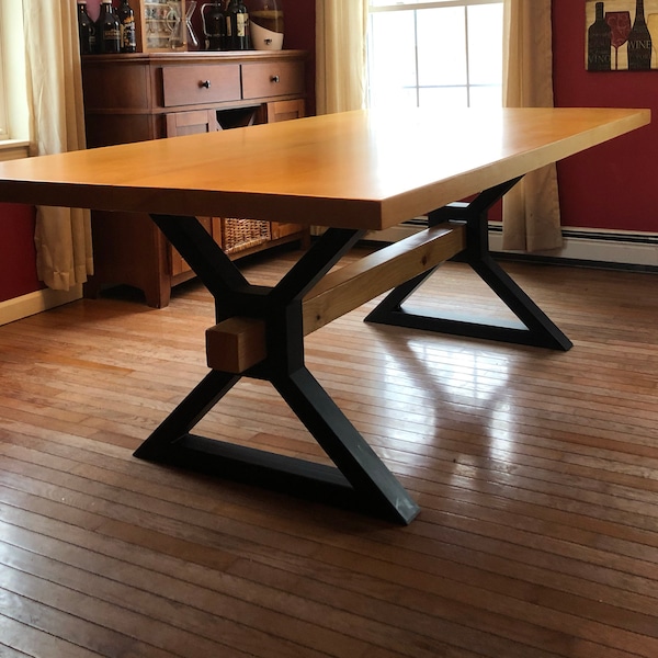Wood Beam Table - Etsy